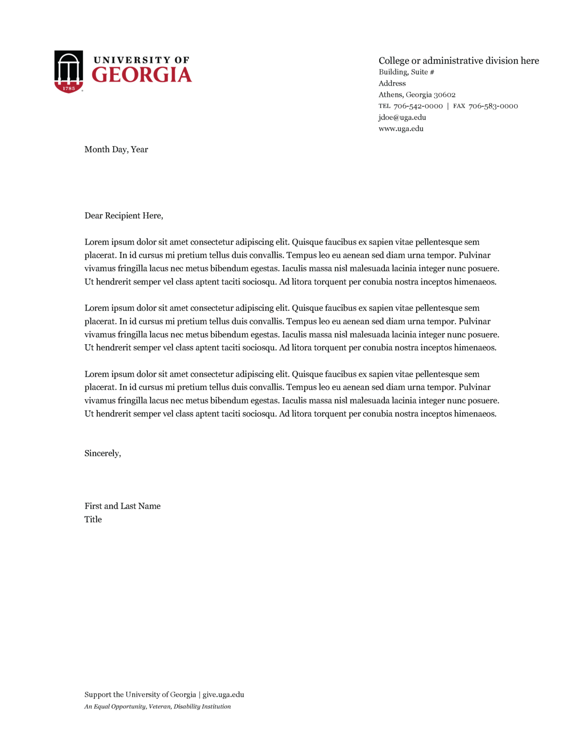 Usage Guidelines | UGA Brand Style Guide