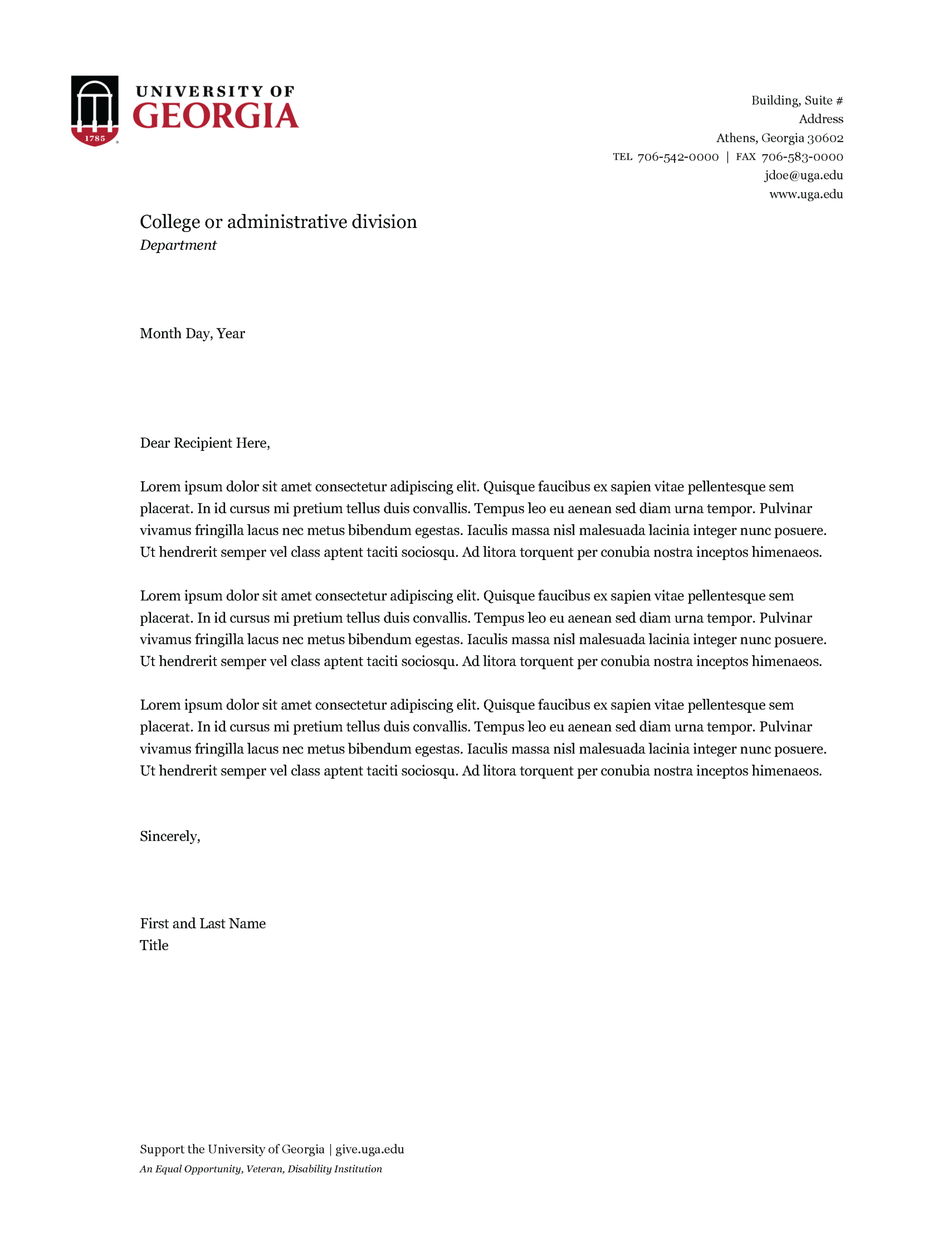 Usage Guidelines | UGA Brand Style Guide